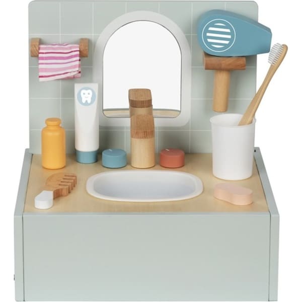 Tooky Toy Toiletry Bathroom Playset Kids/Childrens Wooden Interactive ...