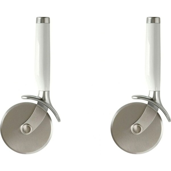 2x KitchenAid Stainless Steel Pizza Wheel Slicer Food Dough Cutting ...
