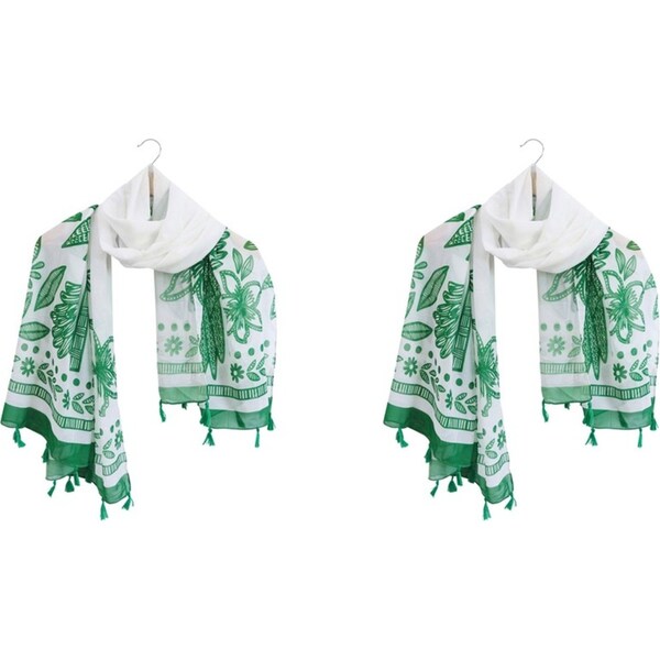 2x LVD Scarf/Sarong Women's Beach Shawl Cover Up 90x180cm Polyester ...