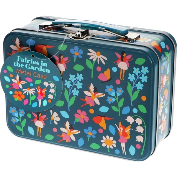 Rex London Kids Metal Tin Case Lunch Box w/ Handle Fairies In The ...