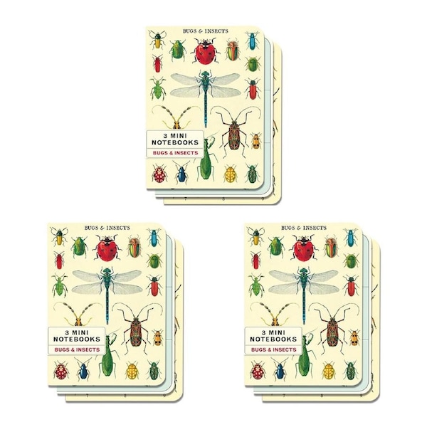3x 3pc Cavallini Mini Notebook/Journal Set Diary School Writing ...