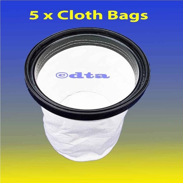 5x Hako Rocket Cloth Filter Bag x5 for Hako Rocket Vac and Shadow Vac ...