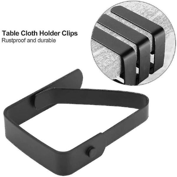 4pcs Tablecloth Clips, Non-slip Triangular Stainless Steel Tablecloth ...