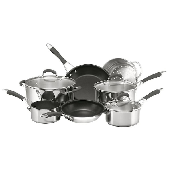 Raco Reliance Stainless Steel/Nonstick Induction 7 Piece Cookware Set ...