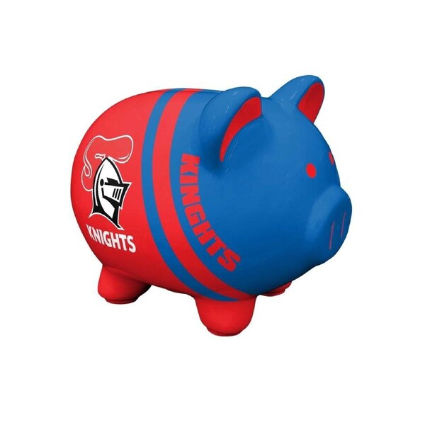 NRL Piggy Bank Money Box With Coin Slot - Newcastle Knights | Woolworths
