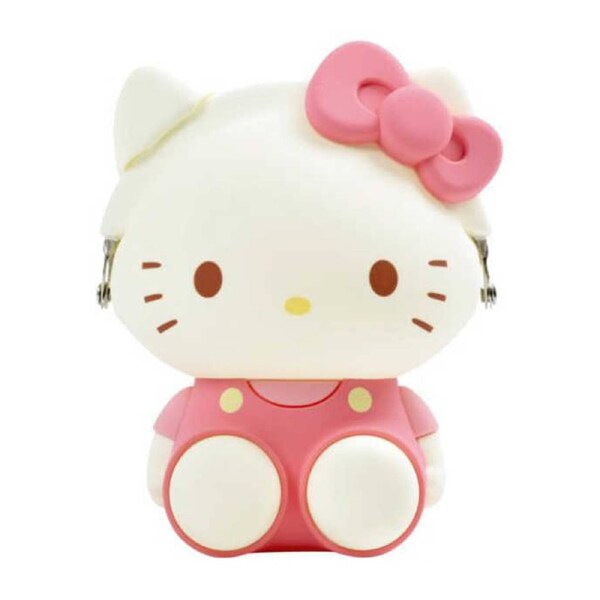 3D Pochi Hello Kitty Coral Pink Overalls Pouch | Woolworths