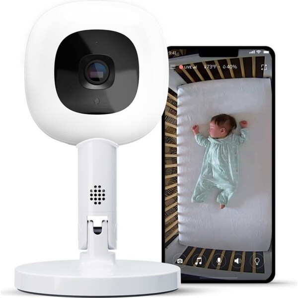 Nanit Pro Smart Baby/Infant Portable Camera Monitor & Flex Stand Duo White | Woolworths