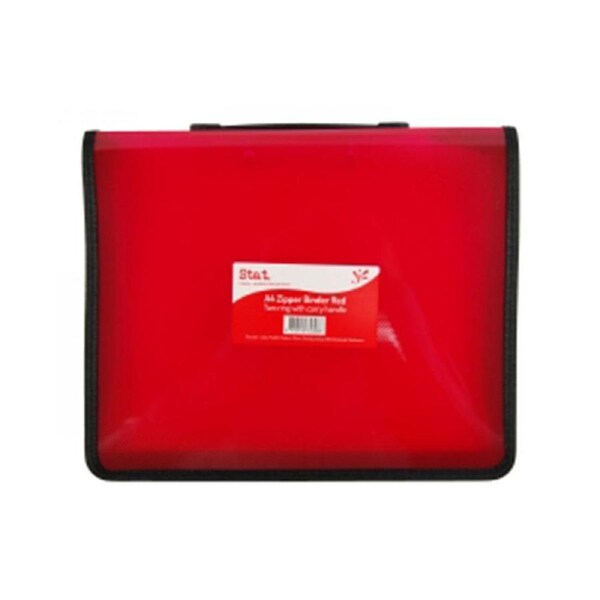 Sovereign A4 Zipper Binder 2R with Handle (Red) | Woolworths