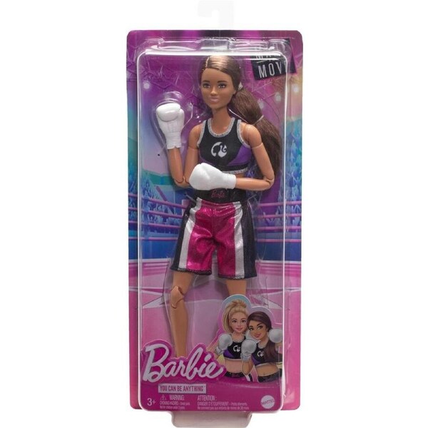Barbie Made To Move Boxer Doll & Accessories HRG40 | Woolworths