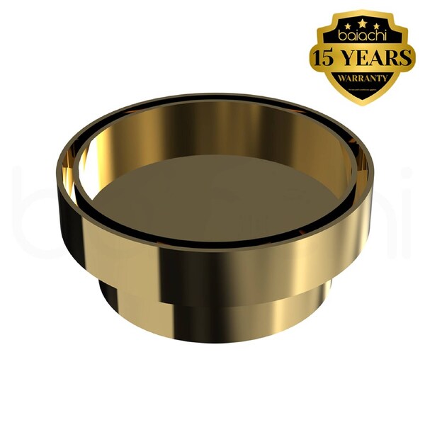 Baiachi 115mm Round Tile Insert Floor Waste Brushed Gold | Woolworths