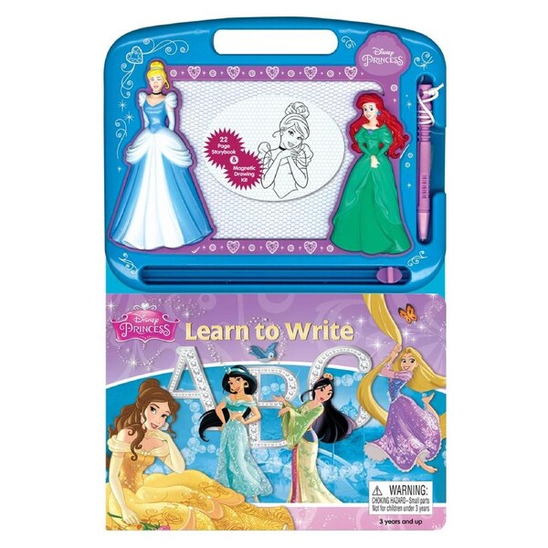 Disney Princess Abc Learning Series Kids Magnetic Drawing Pad w/ Book ...