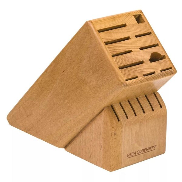 Peer Sorensen 17 Slot Beechwood Knife Block - Empty (No Knives ...