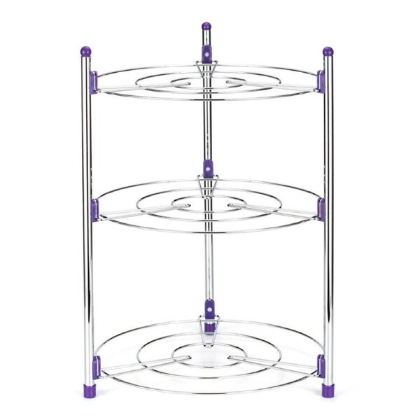 Storage Rack 3 Tier Pot Pan Stand Saucepan Holder | Woolworths