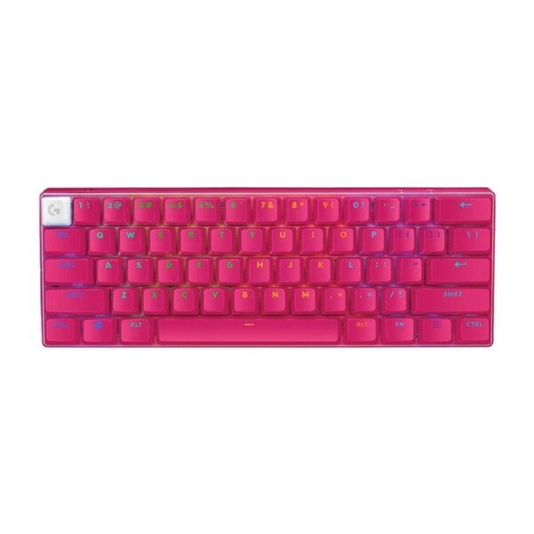 Logitech PRO X 60 Lightspeed Wireless Gaming Keyboard - Magenta Tactile ...