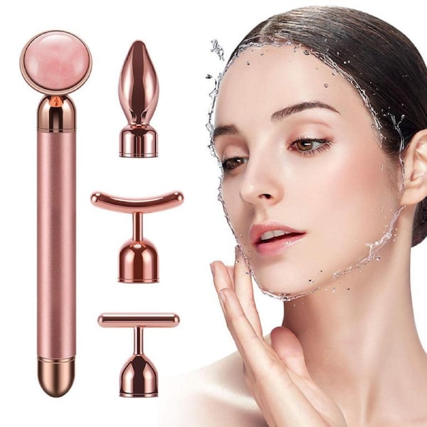 Catzon 4-in-1 Face Massager Roller for Eye Nose Reducing Puffiness ...