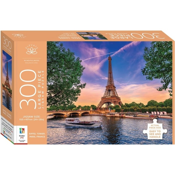 300pc Elevate Family Jigsaw Puzzle Game Eiffel Tower Paris France 61x46cm | Woolworths