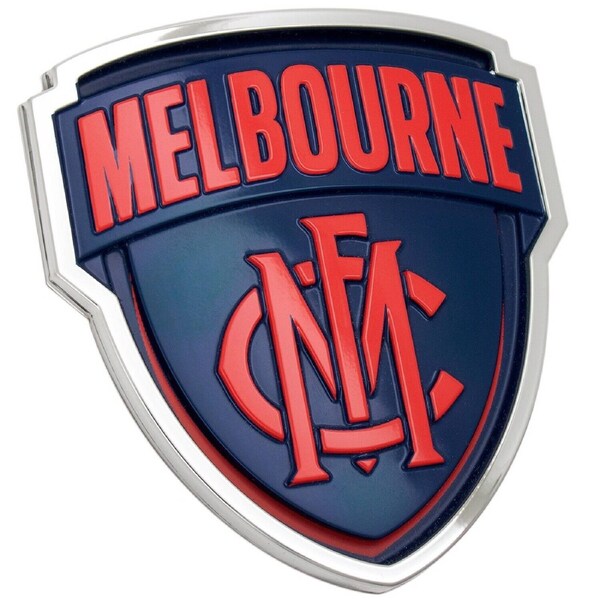 AFL 3D Chrome Emblem - Melbourne Demons - Supporter Car Badge | Woolworths