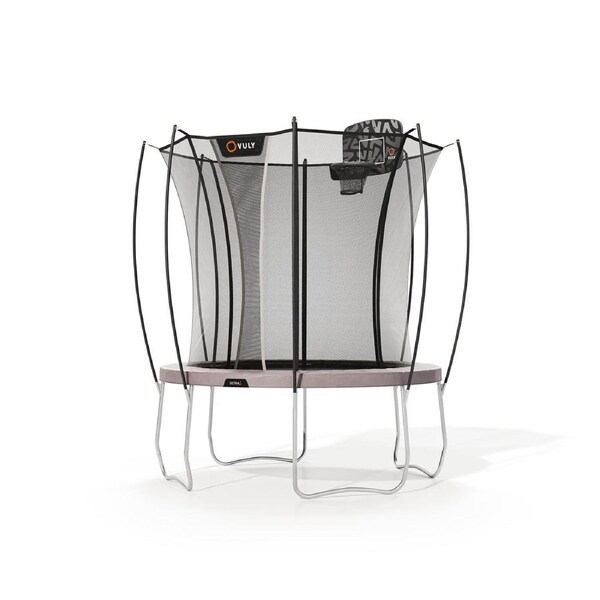 VULY Ultra 2 Small 9ft Trampoline with Enclosure - Round Kids Trampolines Bundle With Basketball ...