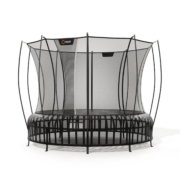 VULY Thunder 2 Pro Large 14ft Springless Trampoline with Enclosure - Round Kids Trampolines ...