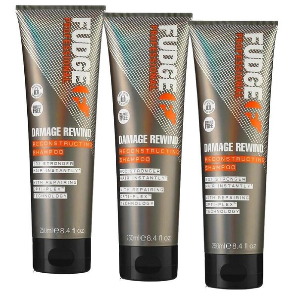 3x Fudge Professional Damage Rewind Reconstructing Shampoo 250ml ...