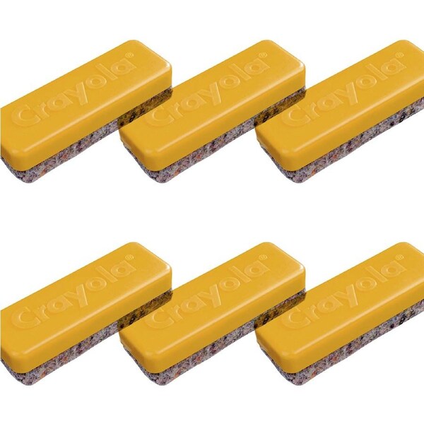 6x Crayola School Office Chalkboard Chalk Dusting Duster/Eraser ...
