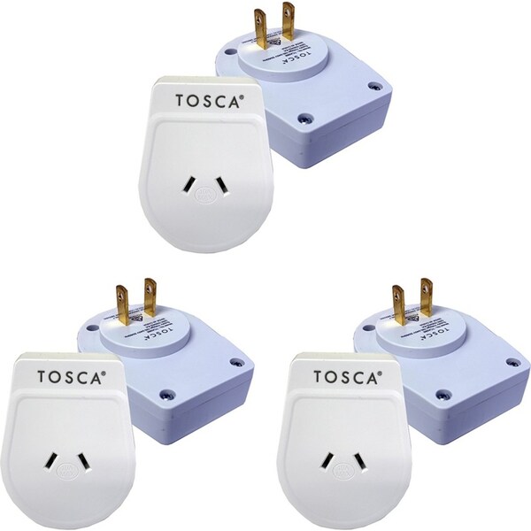 3x Tosca Japan OB Portable Compact Travel Power Adapter Converter Plug ...