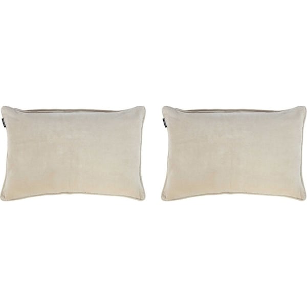2x Belle Chelsea Velvet Cotton Cushion Cover Pillow Case 40x60cm Rect ...