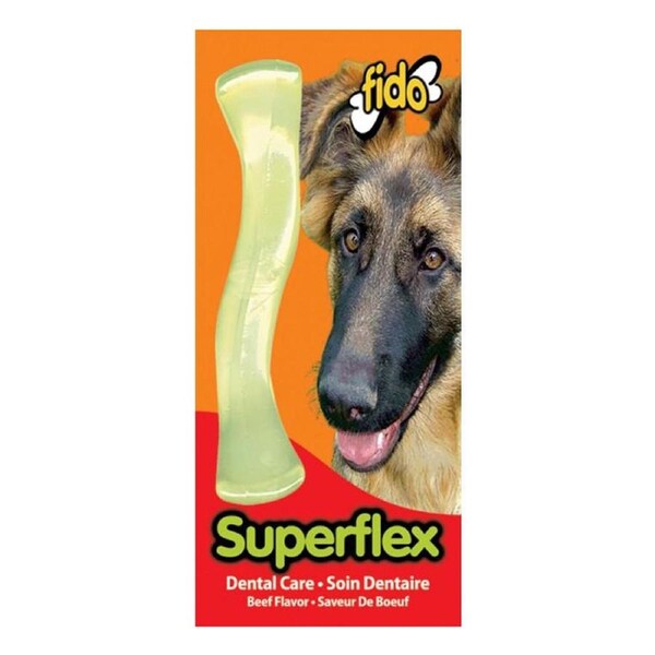 Fido Superflex Bone Dog Dental Chew Toy Beef Medium | Woolworths