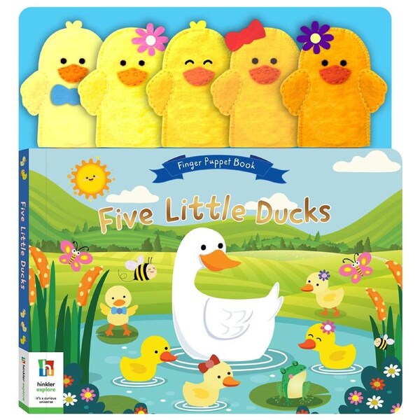 Building Blocks Five Little Ducks Felt Finger Puppet Book Read and Play ...