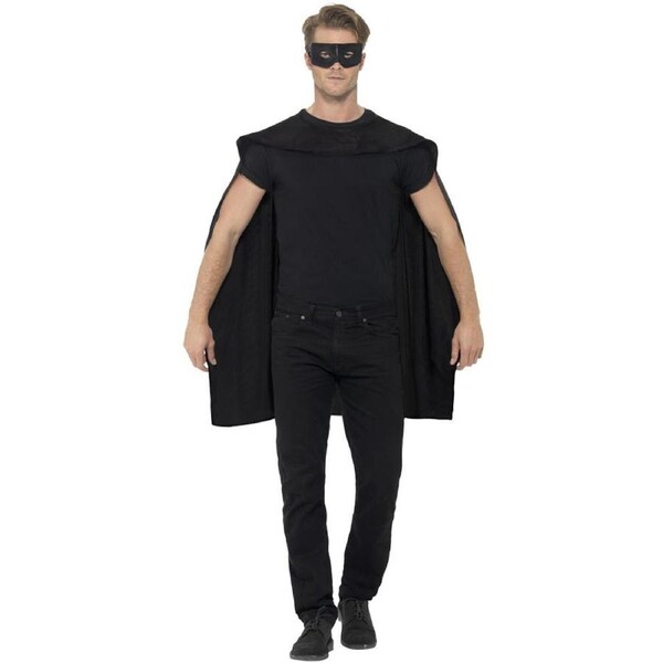 Black Adult Cape and Eye Mask Kit | Woolworths