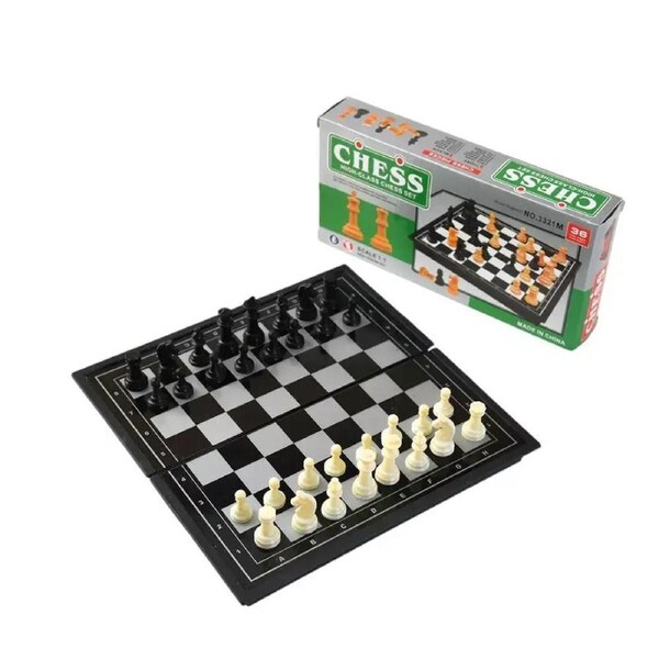 Magnetic Portable Travel Chess Game Set Folding Board Game Chessboard ...