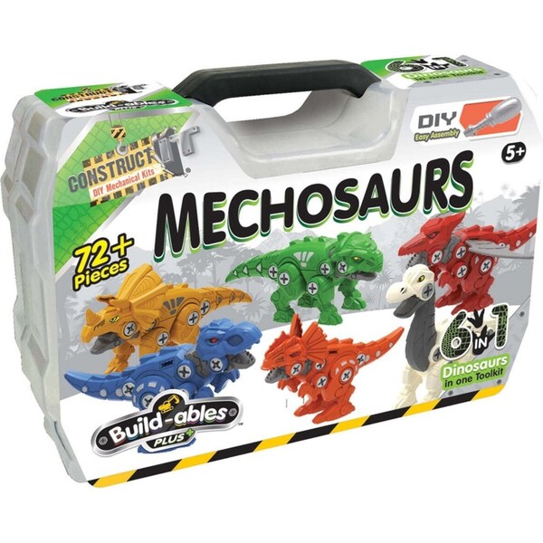 72pc Construct IT 6in1 Mechasurus Kids/Children DIY Building Toy Pack 5y+ | Woolworths