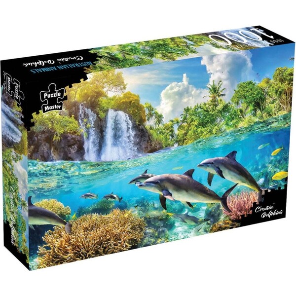 1000pc Puzzle Master Crusin' Dolphins Kids Puzzle Educational Toy ...