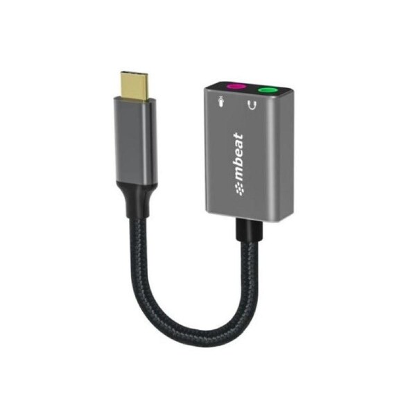 Mbeat Elite USB-C to 3.5 Audio and Microphone Adapter | Woolworths
