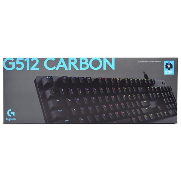 Logitech G512 Carbon RGB Mechanical Gaming Keyboard - GX Blue Switch (920-008949) | Woolworths