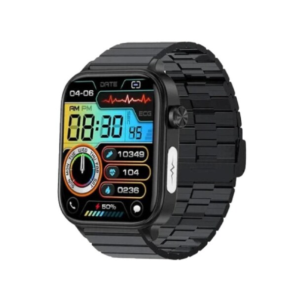 AI Medical Diagnosis Smartwatch ECG PPG Blood Glucose (Black) | Woolworths