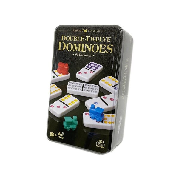 Cardinal Classics Double-Twelve Dominoes Coloured 1-8 Players ...
