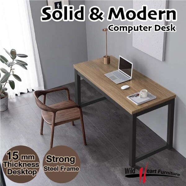 Fin Computer Desk Study Office Storage Pc Laptop Table Student Home ...