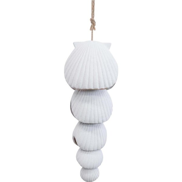 LVD Hanger Shell Ceramic Hanging Ornament Home/Garden Decor Natural ...