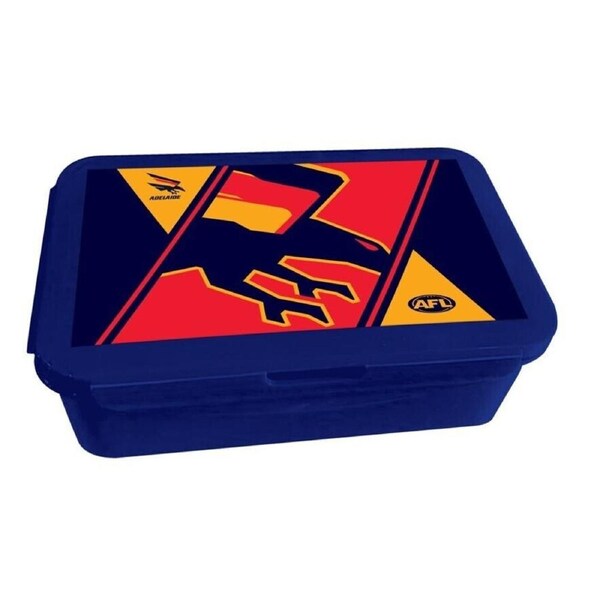 AFL Bento Lunch Box - Adelaide Crows - 14cm x 20.1cm x 7.1cm | Woolworths