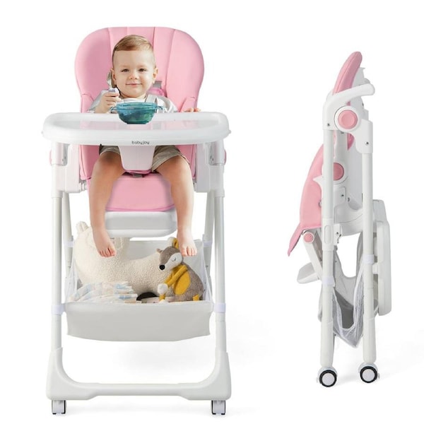 Babyjoy Baby High Chair Convertible Infant Dining Chair w/7 Height ...