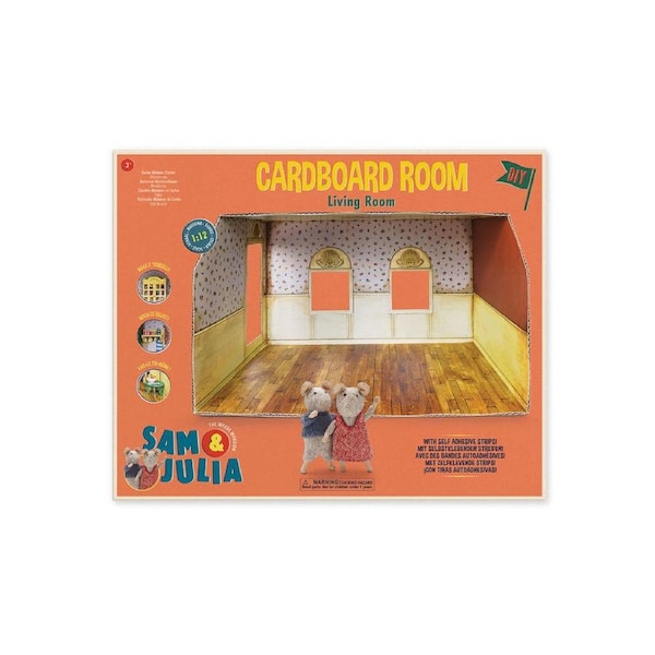 Sam & Julia Cardboard Room Living Room Kids/Children DIY Fun Play Toy ...