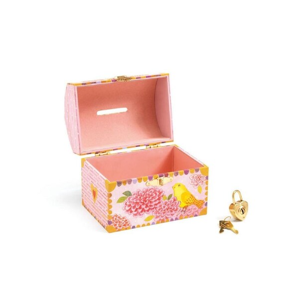 Djeco 13.6cm Birds Money Box Cash Saving Kids/Children Wooden Piggy ...