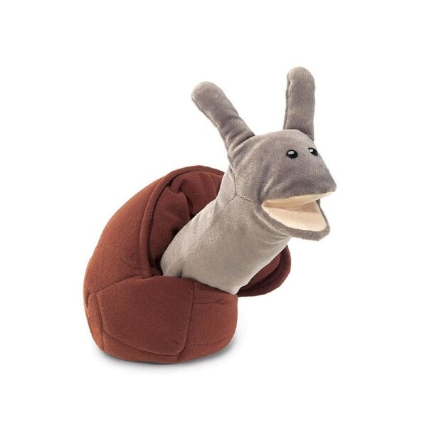 Folkmanis Snail Hand Puppet 20x25cm Kids/Children Educational Toy Brown ...