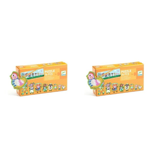 2x Djeco Big & Small Game on the Farm Kids/Children Educational Fun ...