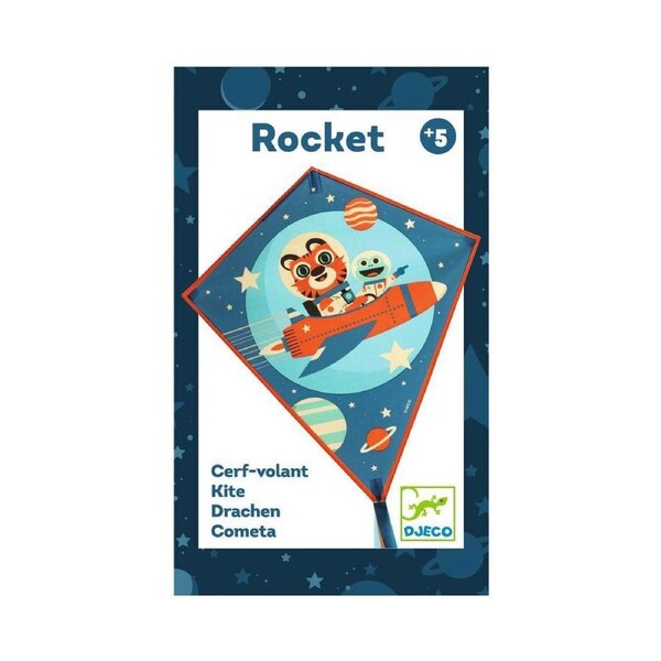 Djeco Rocket Flying Kite Outdoor Fun Activity Toy Kids/Children/Family ...