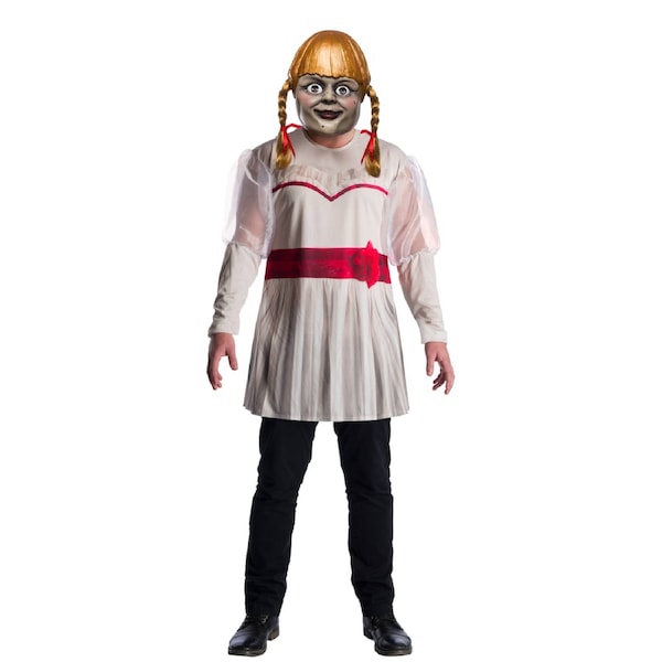 Rubies Adult Annabelle Top & Mask Dress Up Halloween Party Horror ...