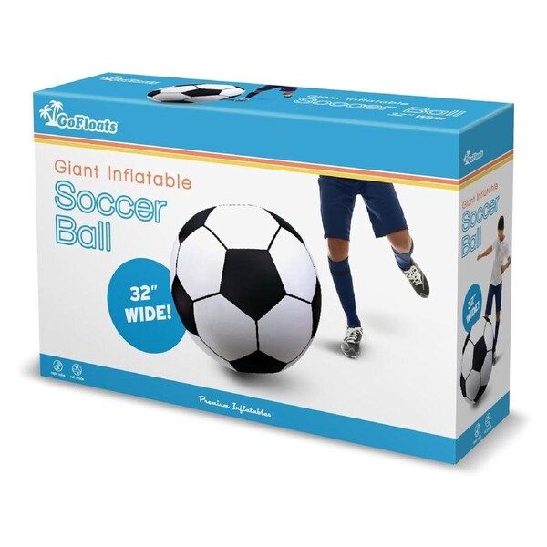 GoFloats 75cm Diameter Giant Inflatable Soccer Ball | Woolworths