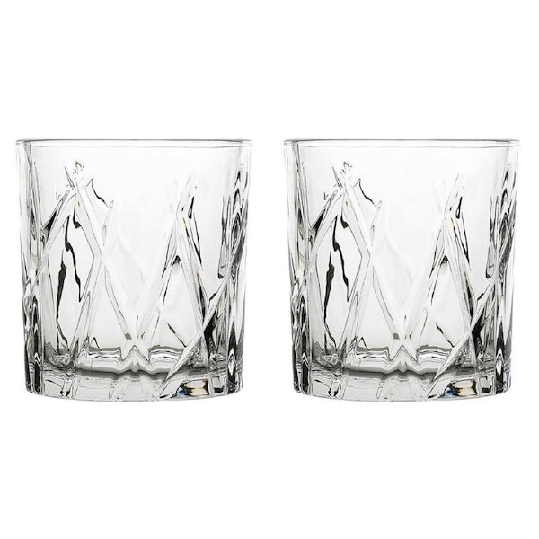 2x 6pc Porto Riley Soda Lime Glass Tumblers Cocktail Drinkware Set ...