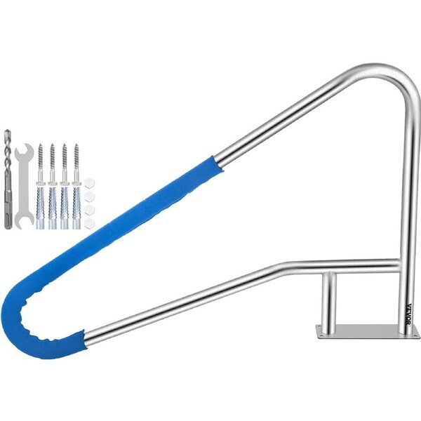 Pool Rail 55x32 Pool Railing 304 Stainless Steel 250LBS Load Capacity ...